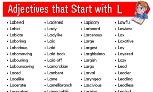 Adjectives that Start with W » Onlymyenglish.com