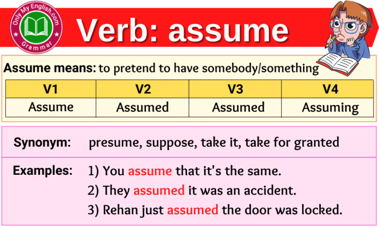 Assume Verb Forms - Past Tense, Past Participle & V1V2V3
