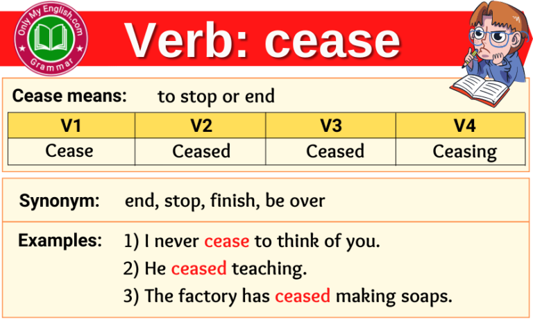 End Verb Forms - Past Tense, Past Participle & V1V2V3 » Onlymyenglish.com
