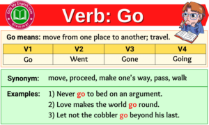 Go Verb Forms - Past Tense & Past Participle » Onlymyenglish.com