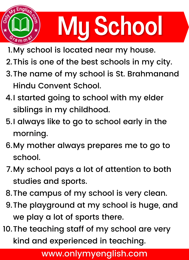 Essay On My School In English 10 Lines