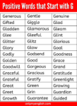 Positive Words that Start with G in English » Onlymyenglish.com