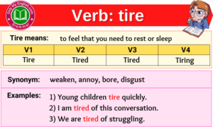 Sweat Verb Forms - Past Tense, Past Participle & V1V2V3