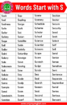 300+ Words That Start With S | Words starting With S